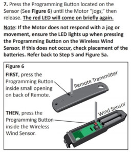 Installing & Operating the Wireless Wind Sensor for Your Sunsetter ...